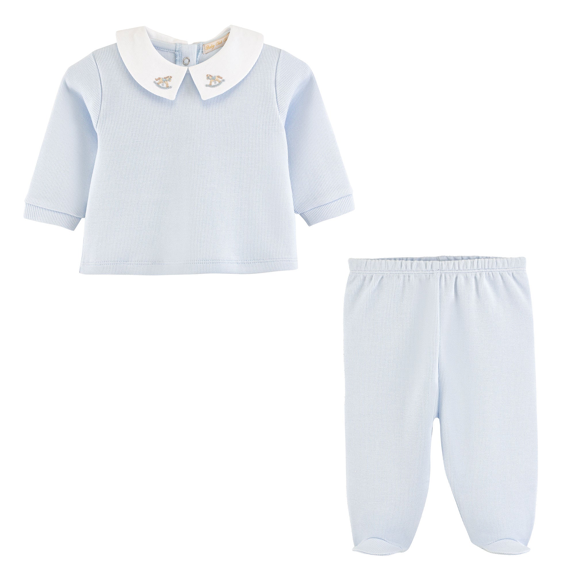 Baby Boy English Knot 2-Piece Set – Pima Cotton | Baby Club Chic ...